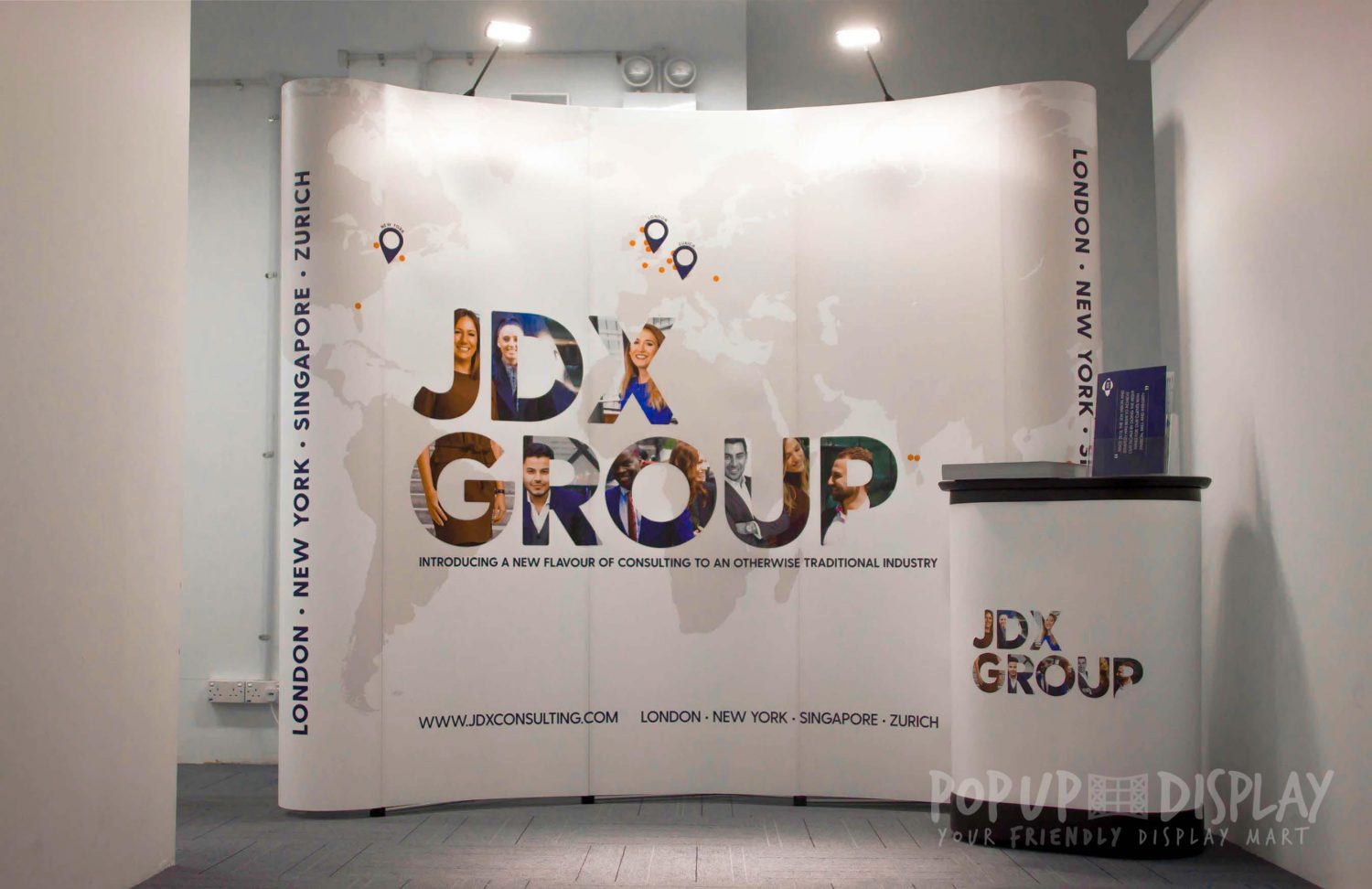 Pop Up Display (Singapore)™ | Pop Up Stand | Portable Spider Backdrop