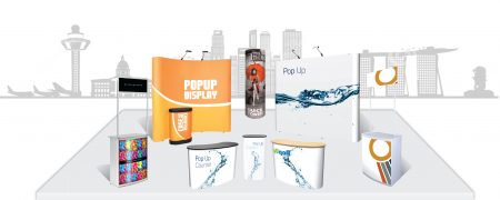 Pop Up Display (Singapore)™ | Pop Up Stand | Portable Spider Backdrop